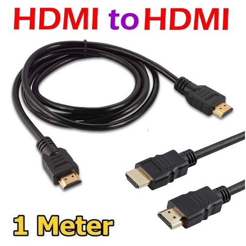 Jual Kabel HDMI @1M HDMI to HDMI Murah Meriah Gold Plate 1 Meter Untuk ...