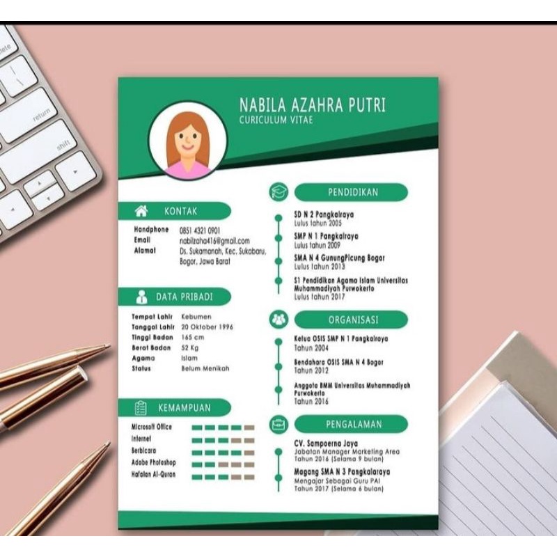 Jual Jasa Pembuatan Paket Komplit CV | Surat Lamaran Kerja | Berkas-Bekas | Shopee Indonesia