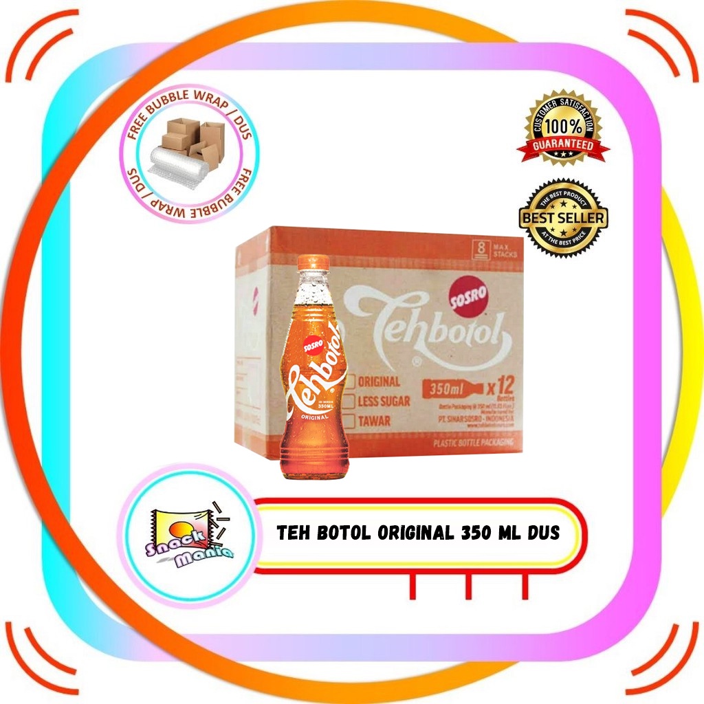 Jual Teh Botol Sosro Original 350 ml x 12 pcs DUS Jasmine Tea Bottle | Shopee Indonesia