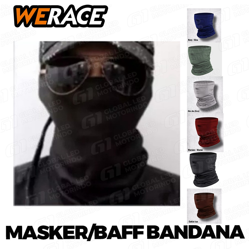 Jual WERACE Masker Motor Premium / Masker Berkendara Berkualitas ...