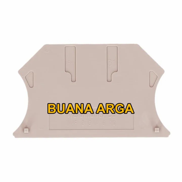Jual End Plate Weidmuller WDU 2.5 4 6 10 type Cover Terminal Block WAP ...
