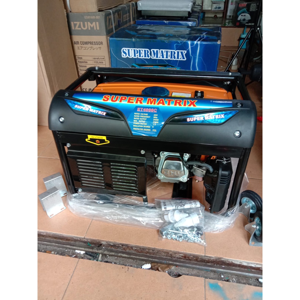 Jual Genset Matrix et4000c 2500 2700 watt manual starter | Shopee Indonesia