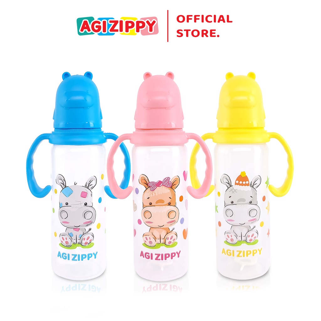 Jual AGI ZIPPY Botol Susu Bayi 240 ML Dot Peristaltic Animal B Baby ...