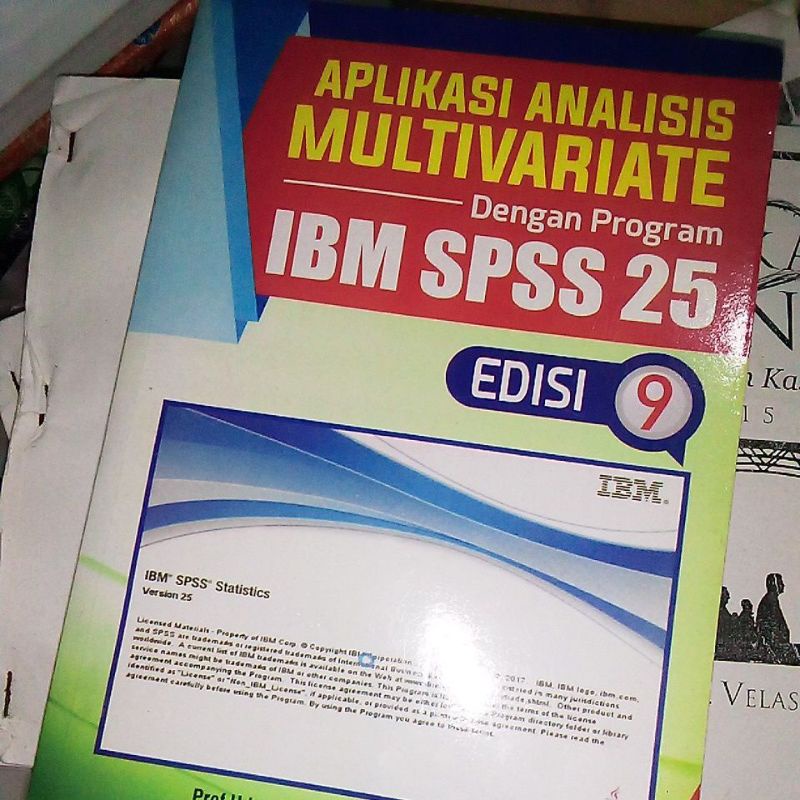 Jual Aplikasi Analisis Multivariate Dengan Program IBM SPSS 25 EDISI 9 | Shopee Indonesia