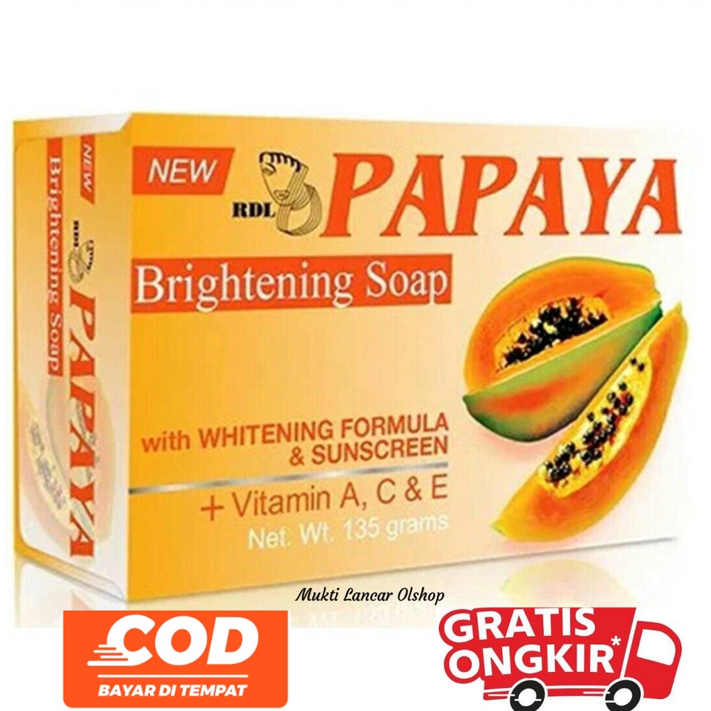 Jual NEW RDL PAPAYA Brightening Soap 135 gr | Shopee Indonesia