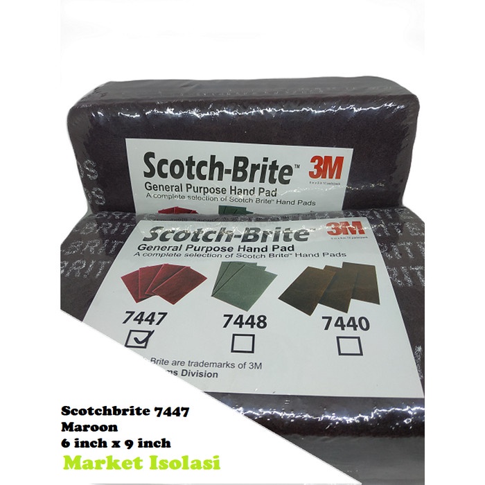 Jual [Sabut] 3M Scotch / Scotch Brite 7447 Scouring Pad/Sikat/Sabut ...