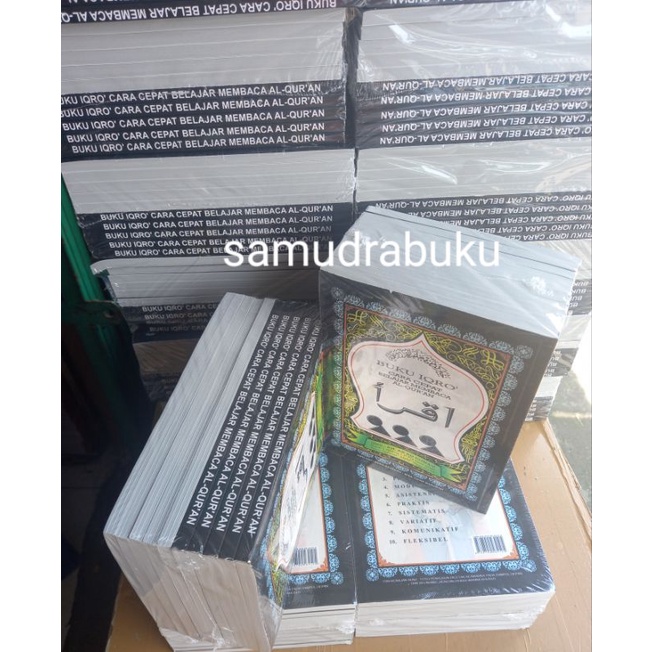 Jual Buku IQro Ikrok IQro Hitam Besar Paket 10 Pcs | Shopee Indonesia