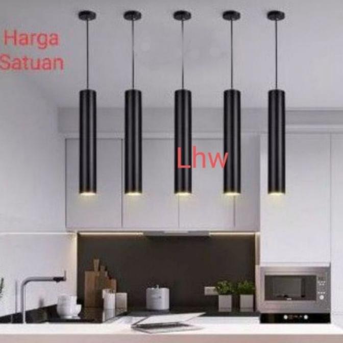 Jual Lampu Gantung Tabung Minimalis Led 7W 12W Dapur Bersi Minibar Cafe ...