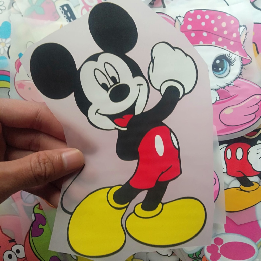 Jual SABLON SETRIKA STIKER KAIN TEMA MICKEY MOUSE | Shopee Indonesia