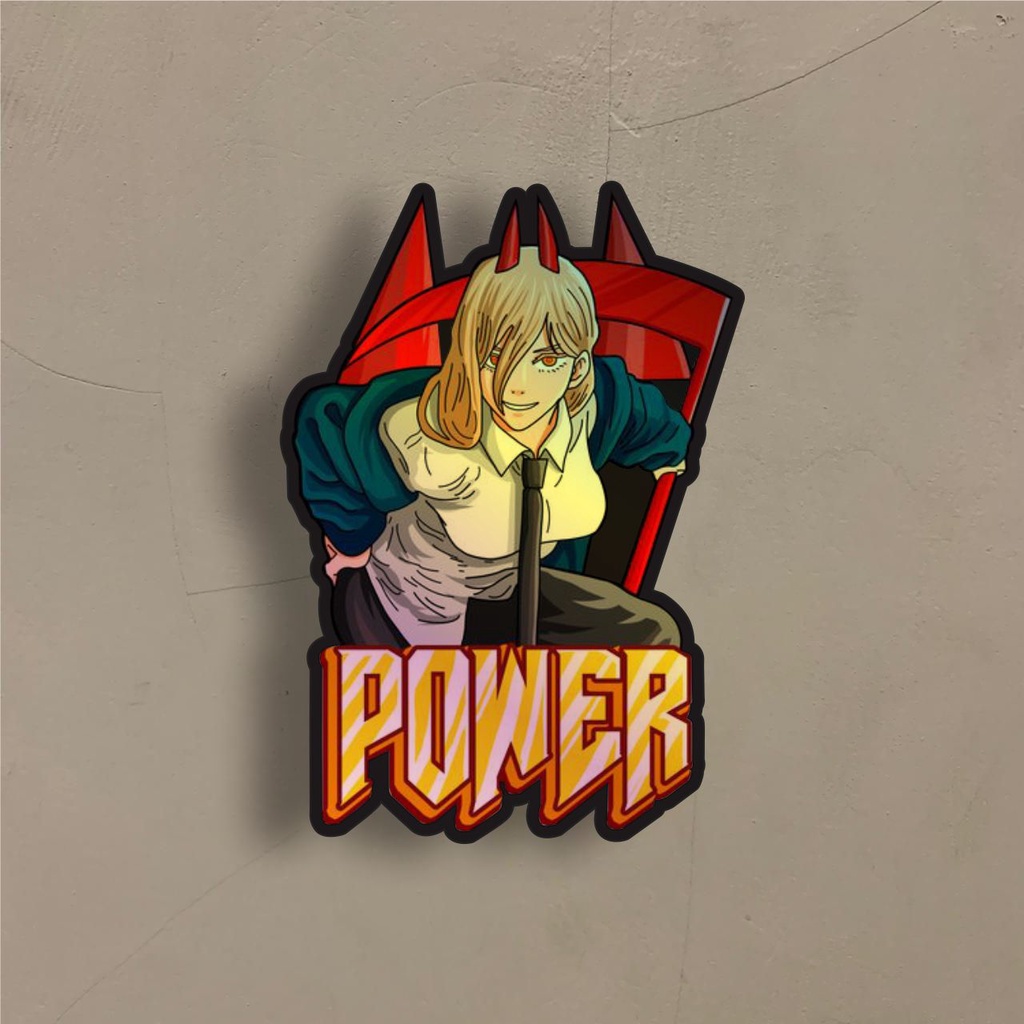 Jual Stiker Anime Hologram Power Chan Chainsawman Case Hp dan Laptop 7 ...
