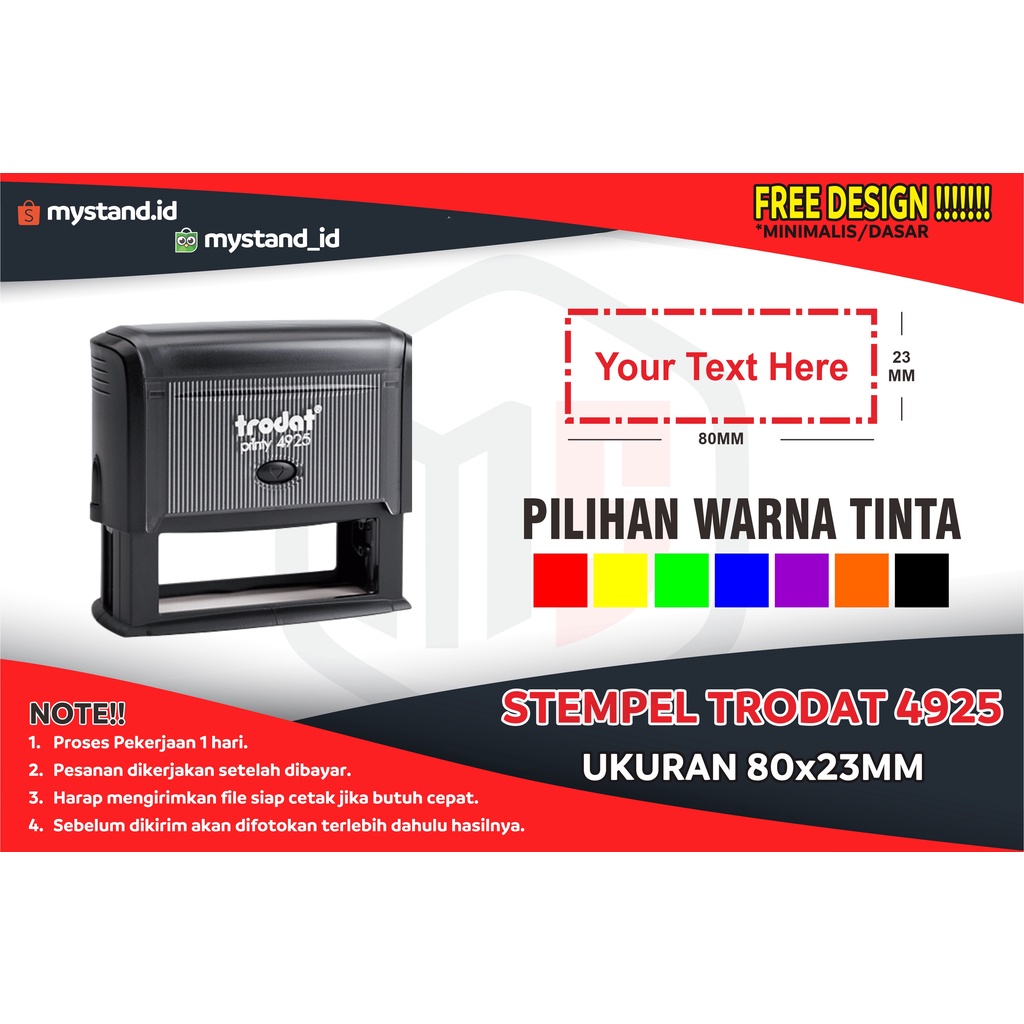 Jual STEMPEL TRODAT 4925, STEMPEL LOGO, STEMPEL PERUSAHAAN, STEMPEL CV, STEMPEL TOKO, LOGO ...