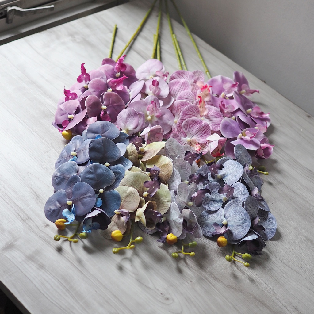 Jual Bunga Artificial Anggrek Orchid Phalaenopsis Gradasi (B23069 ...