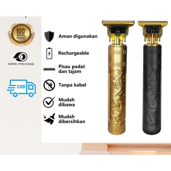 Jual *BIsa COD* Cukuran Vintage T9 Dragon Alat Cukur Hair Clipper Jenggot Kumis Rambut - Cukuran ...