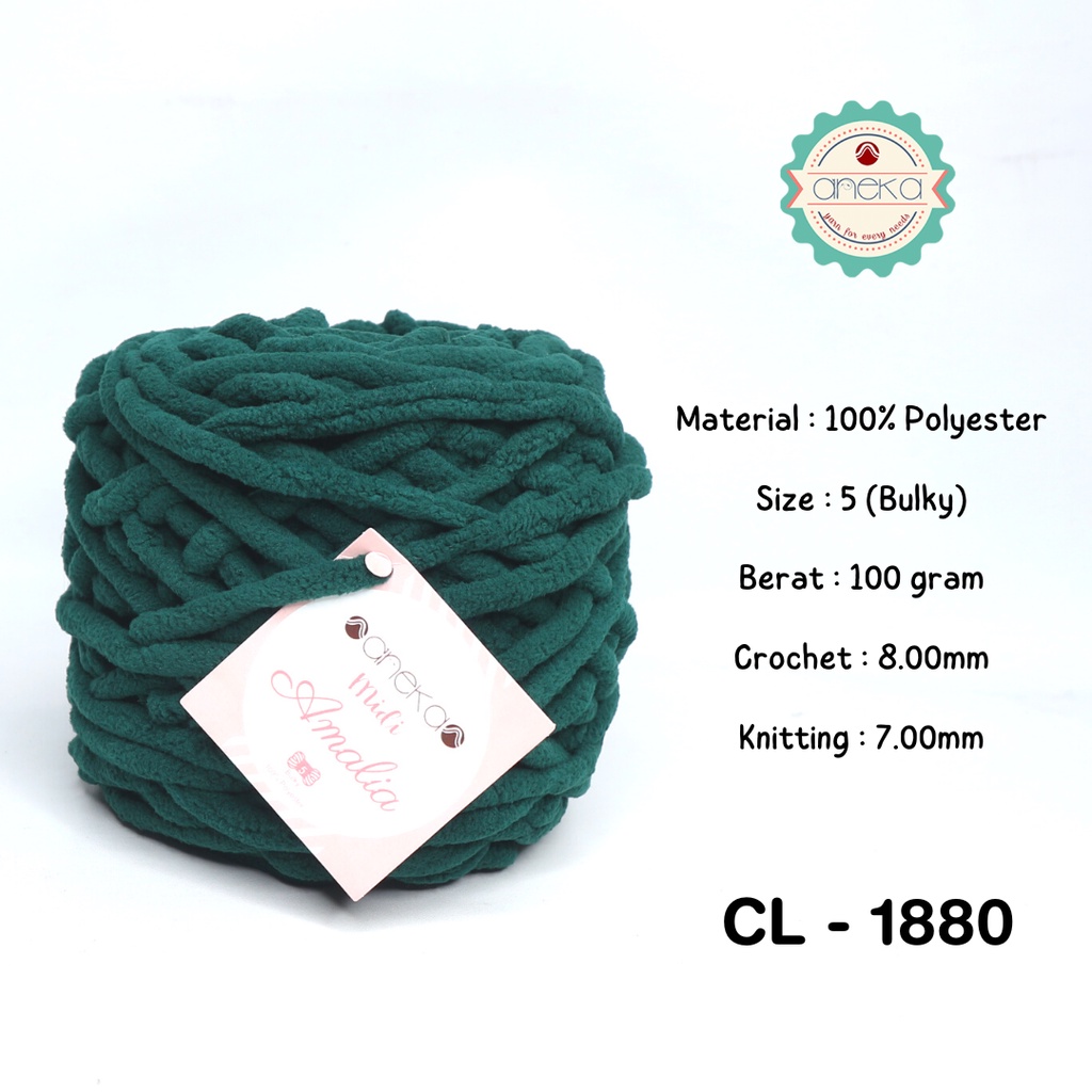 Jual KATALOG - Benang Rajut Chenille Midi Amalia Yarn PART 1 | Shopee ...