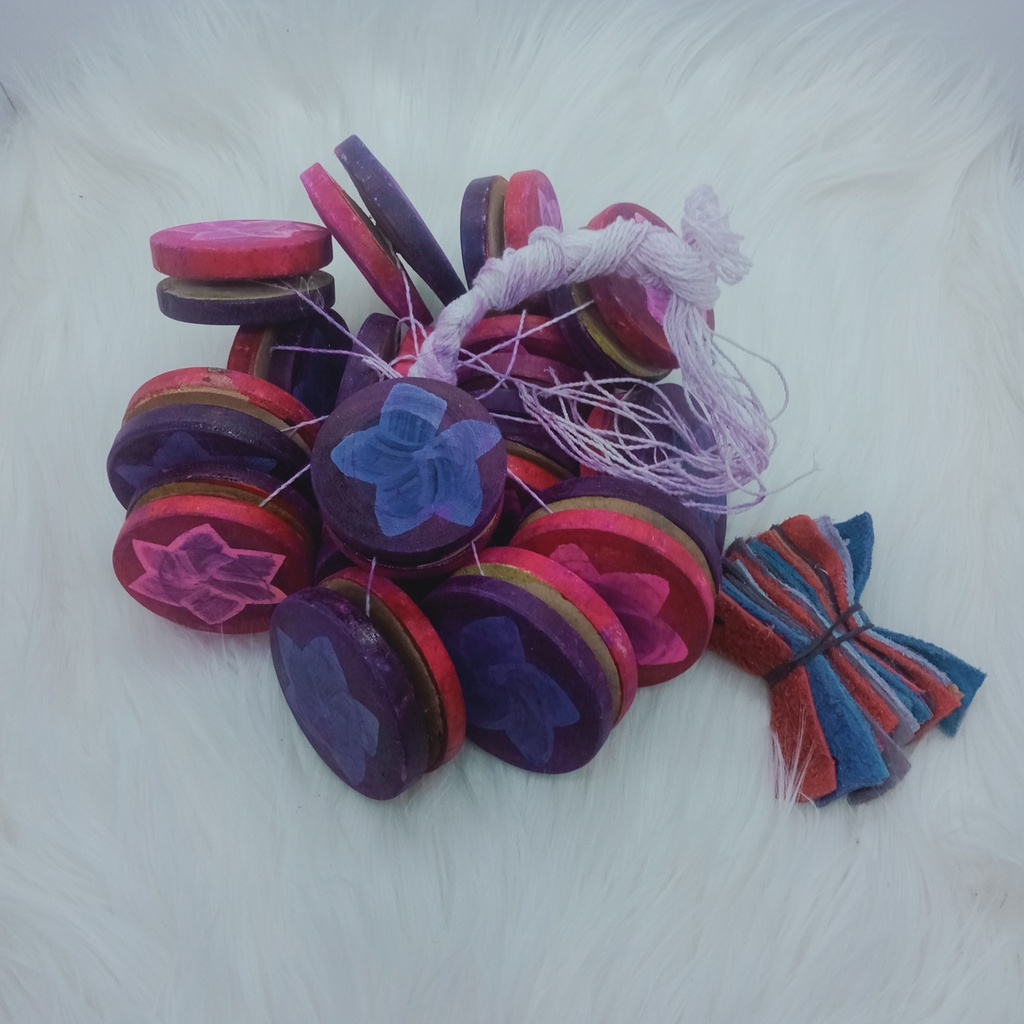 Jual Kathah Yoyo kayu isi 20 pcs | yo-yo kayu mainan tradisional unik ...