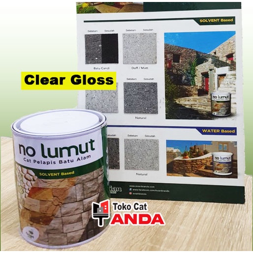 Jual Cat Batu Alam NO LUMUT Clear Gloss - Clear Batu Alam - Clear ...
