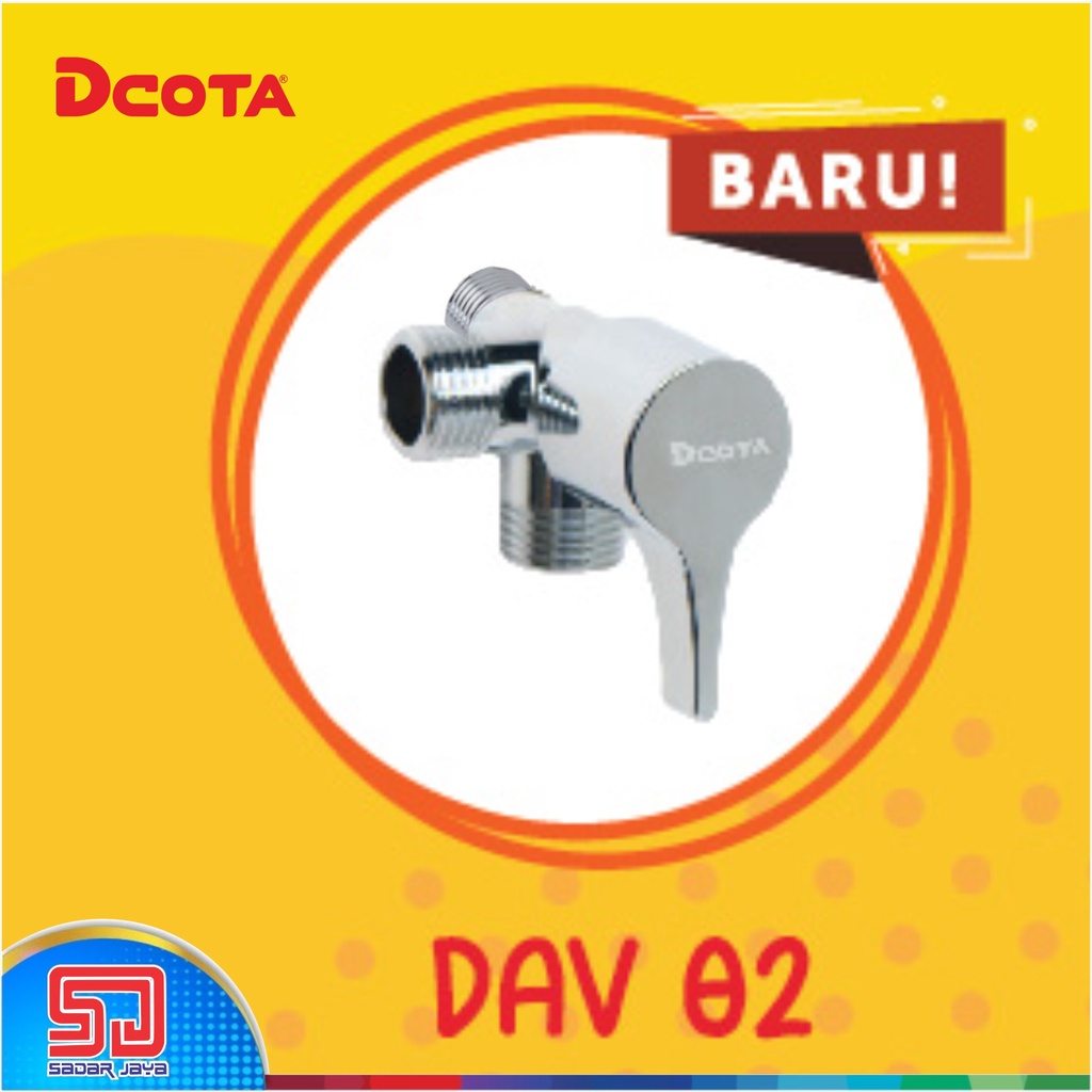 Jual DCOTA DAV 02 Kran Toilet Double Keran Cabang Tembok 2 Way Angle Valve 1/2" | Shopee Indonesia