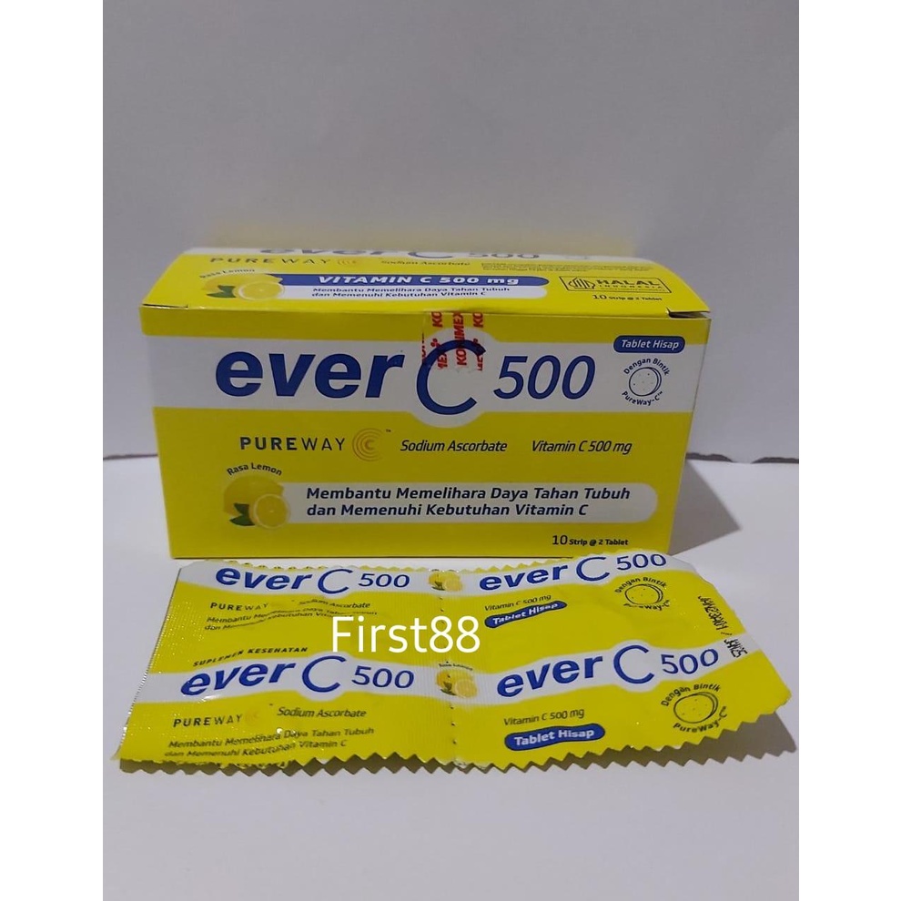 Jual Ever C 500 Tablet Hisap Vitamin C isi 20 tablet | Shopee Indonesia