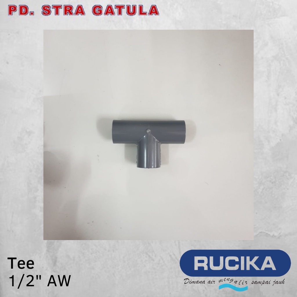Jual TEE 1/2" FITTING PIPA PVC MERK RUCIKA | T | Shopee Indonesia