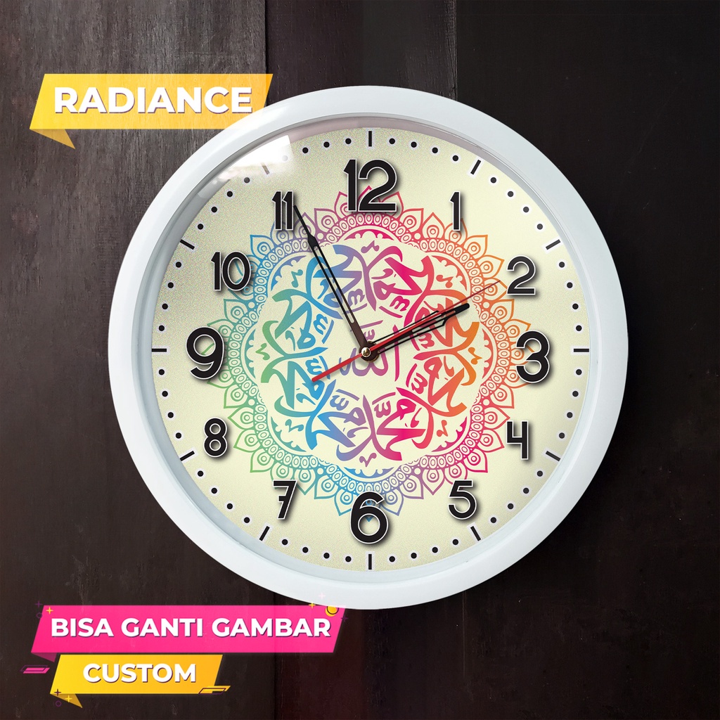 Jual JAM DINDING kaligrafi calligraphy cantik murah kualitas bagus ada ...