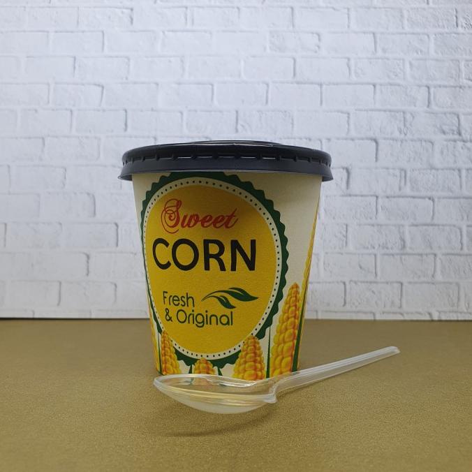 Jual Paper Hot Cup Gelas Kertas 6,5 oz jasuke dengan Tutup dan Sendok | Shopee Indonesia