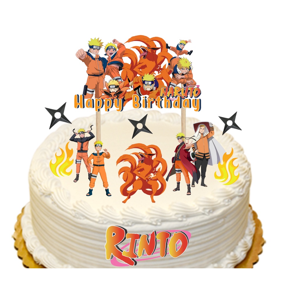 Jual topper Naruto / hiasan kue happy birthday | Shopee Indonesia