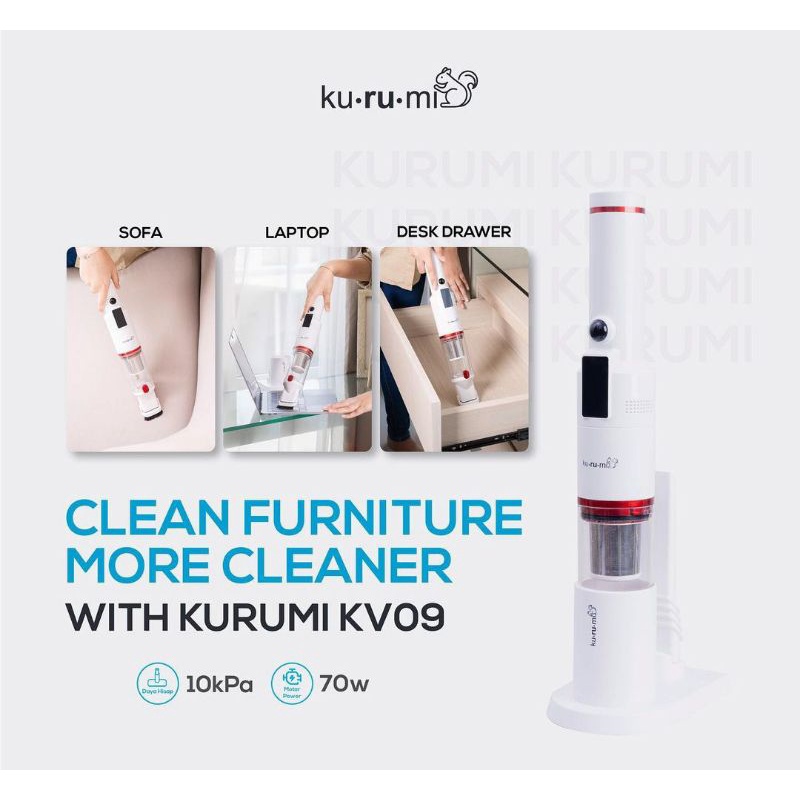 Jual kurumi kv 09 cordless car vacuum cleaner / vacuum mobil portabel ...