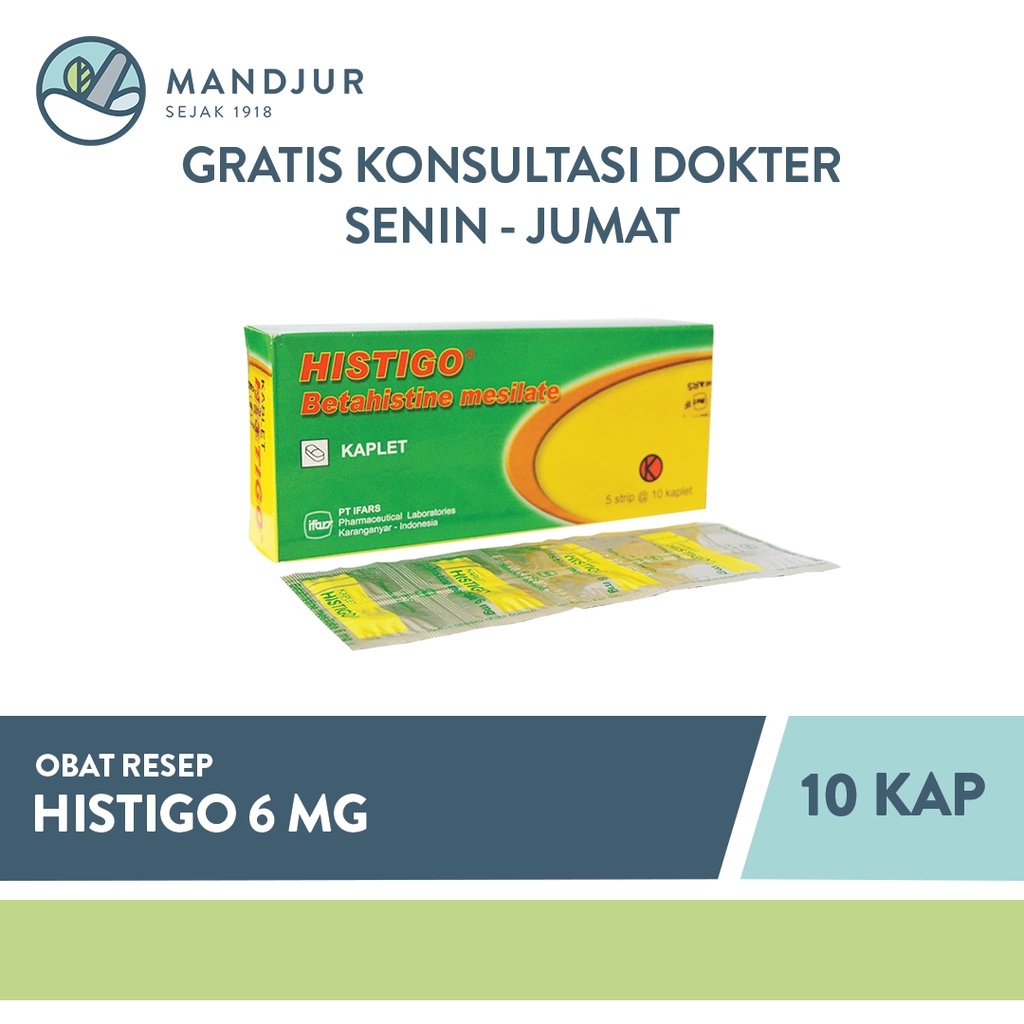 Jual Histigo 6 Mg Strip 10 Kaplet | Shopee Indonesia