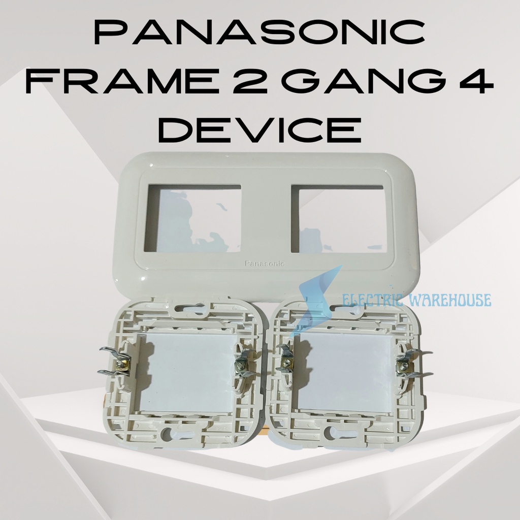 Jual PANASONIC FRAME 2 GANG 4 DEVICE WEJ 78049 / WEJ78049 | Shopee ...