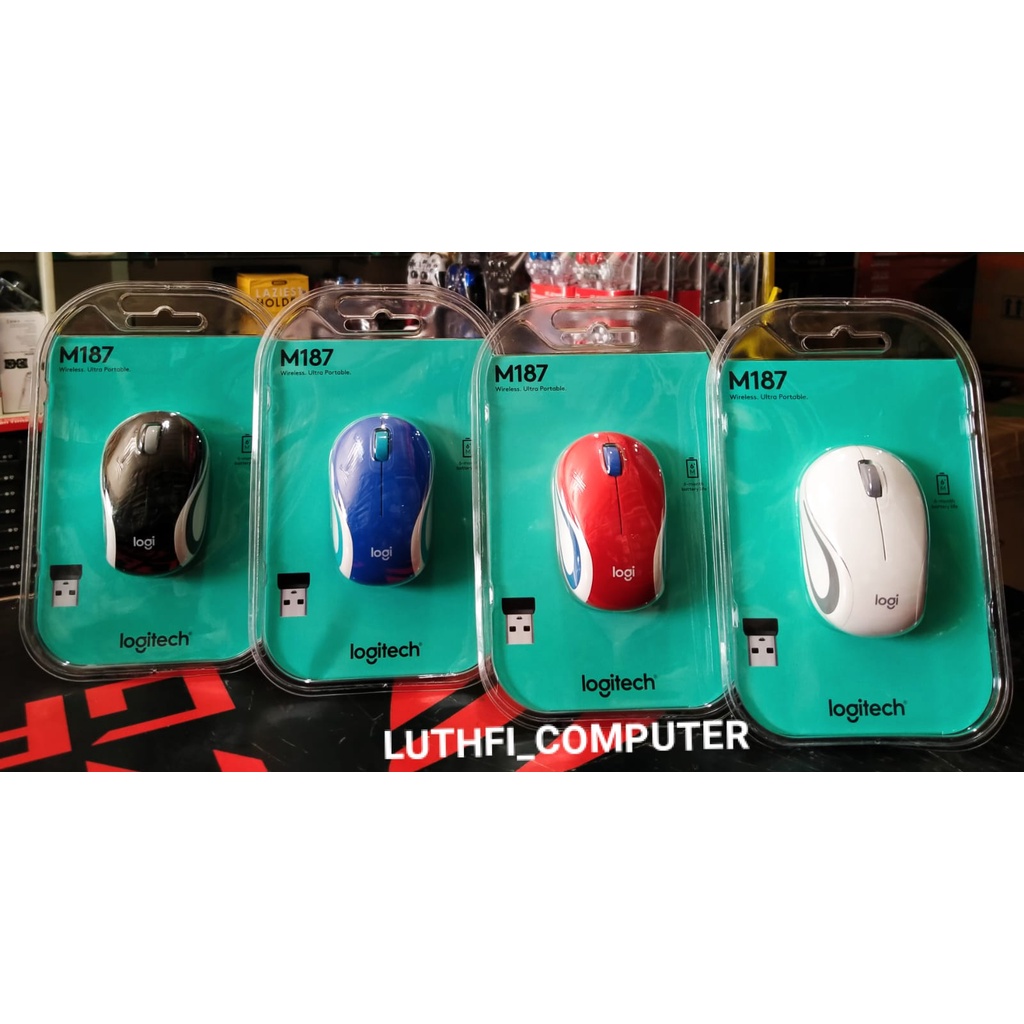 Jual MOUSE LOGITECH M187 WIRELESS ORIGINAL -02053 | Shopee Indonesia