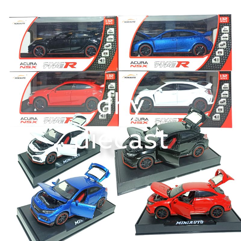 Jual Mainan Diecast Honda Civic Type R Miniatur Mainan Mobil Mobil ...