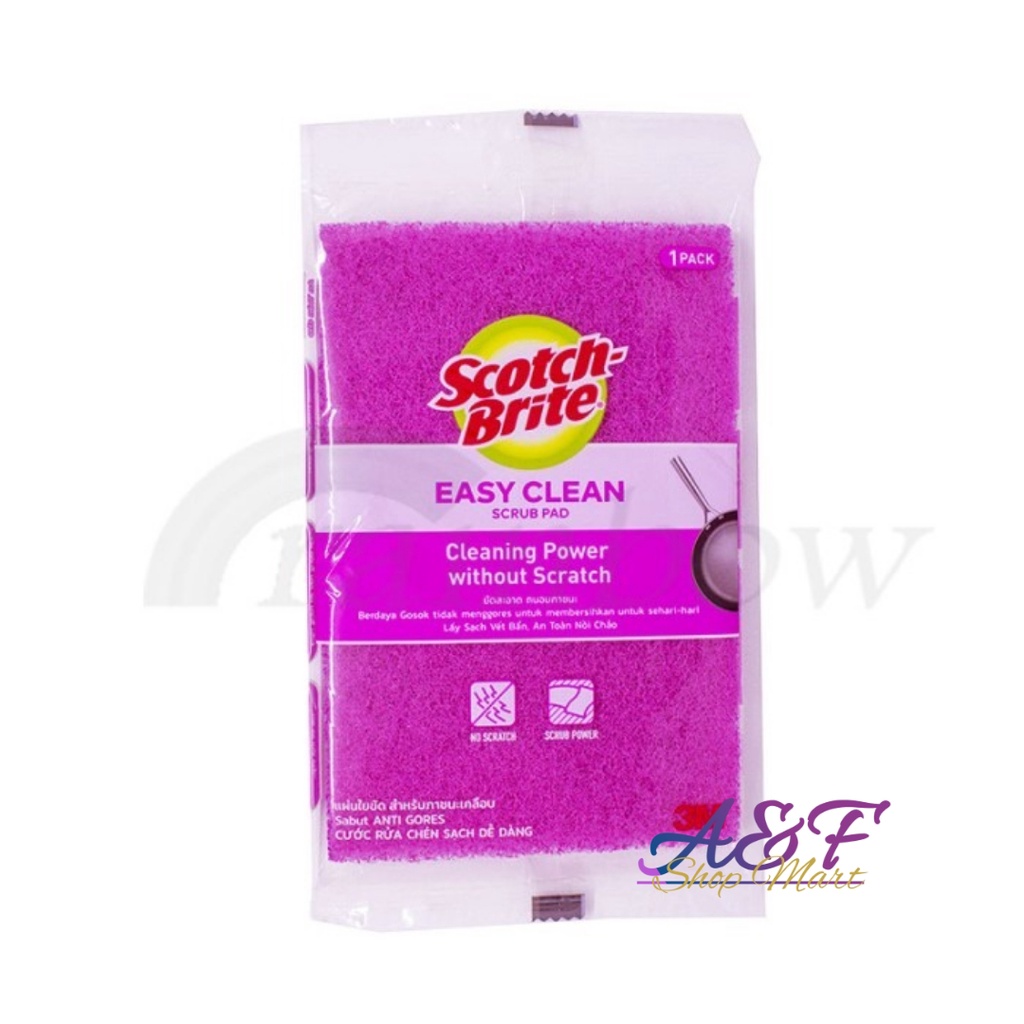Jual Scotch Brite Easy Clean Scrub Pad Sponge Spons | Shopee Indonesia