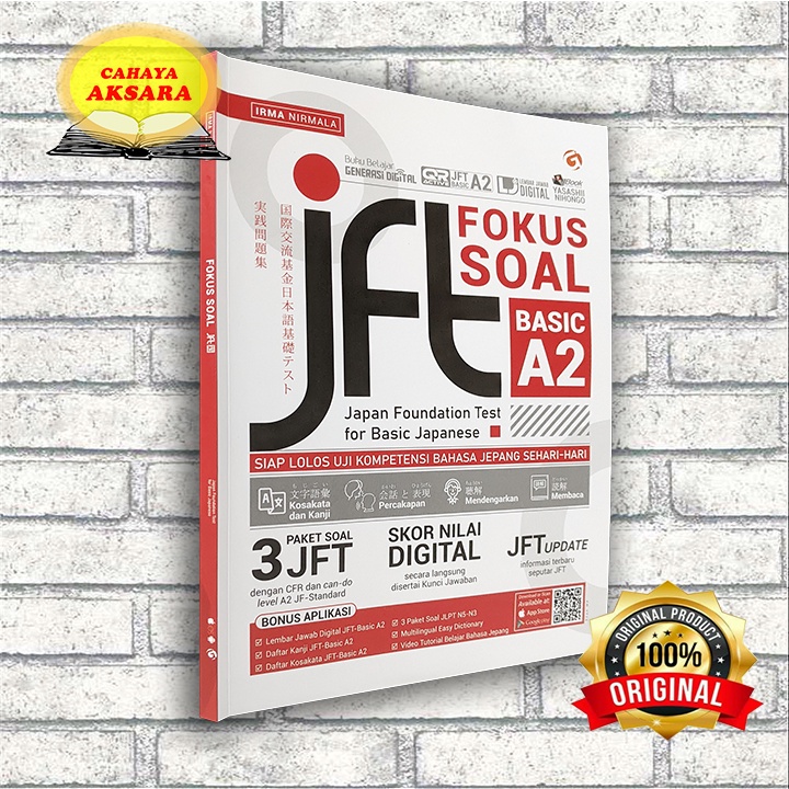 Jual Buku Uji Kompetensi Bahasa Jepang - JFT Fokus Soal Basic A2 ...