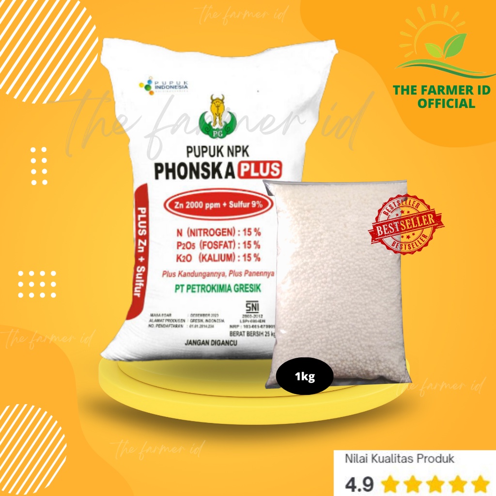 Jual Pupuk NPK Phonska Plus 1 Kg Kemasan Repacking | Shopee Indonesia