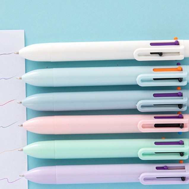 Jual Pulpen 6 in 1 Warna Warni Cetek Pena Pen Gel 0.7mm Ballpoint Gel ...