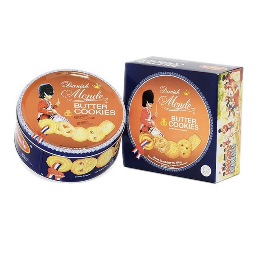 Jual [GROSIR!!] Monde Butter Cookies Kaleng 454gr 1 DUS isi 12 Kaleng ...