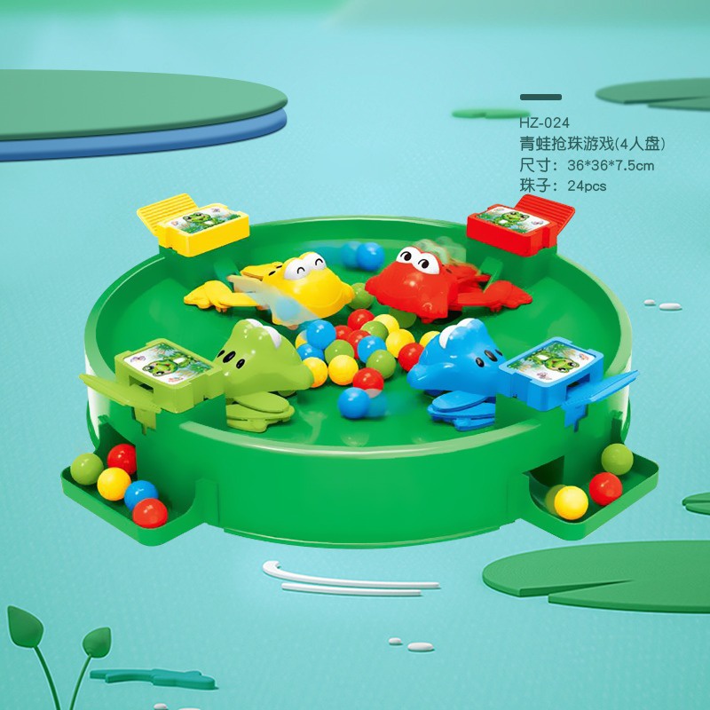 Jual Mainan Makan Bola Kodok Hungry Frog Eat Ball Board Game 4 Pemain ...
