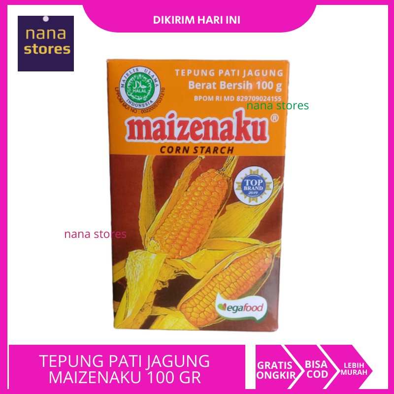 Jual Maizenaku Corn Starch 100 gr, tepung pati jagung Tepung Maizenaku ...