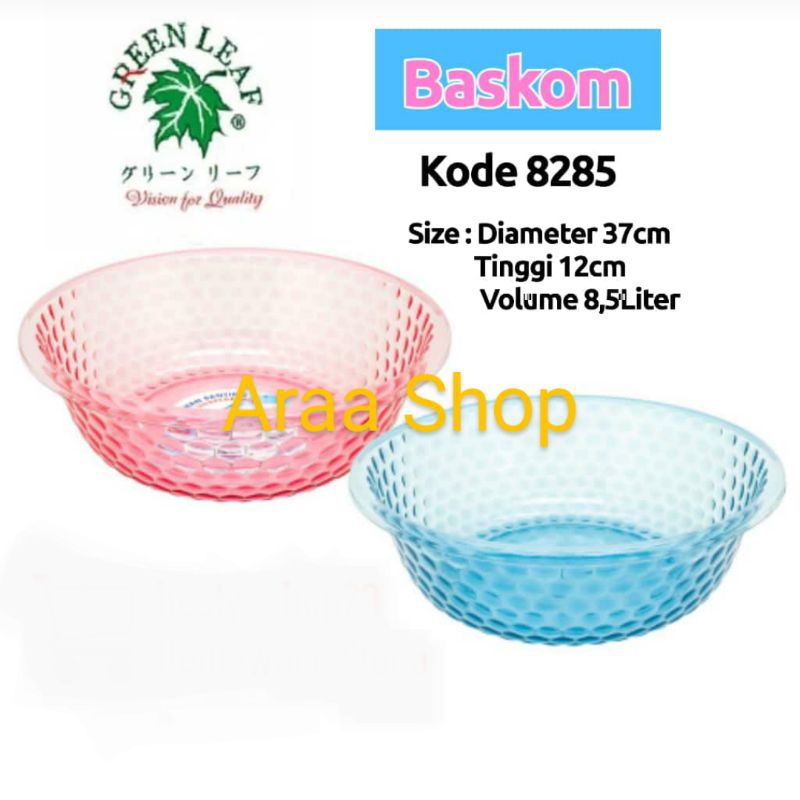 Jual GREEN LEAF Baskom Dotto Basin 8.5 Liter & 5.5 L Bening Transparan ...