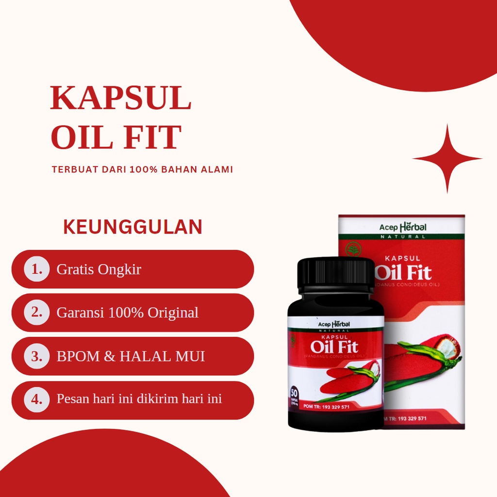 Jual Kaka Herbal - Kapsul Oil Fit 50 kapsul Ektrak Buah Merah Papua ...