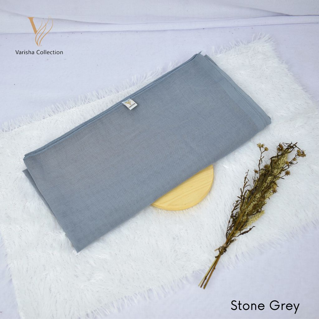 Jual Jilbab Segi Empat Paris Jadul Premium Varisha By Mardhatillah Warna abu stone grey ukuran ...