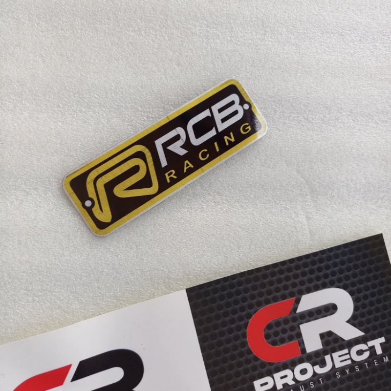 Jual Emblem knalpot racing merk RCB Racing material Aluminium | Shopee ...