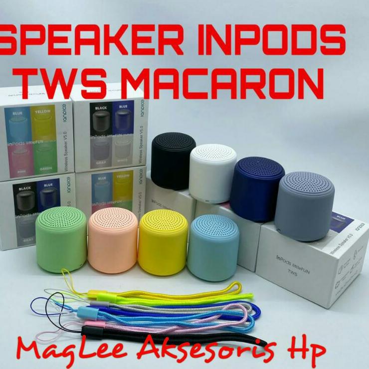 Jual ML - In TWS bluetooth wireless speaker macaron in12 ♂ | Shopee ...