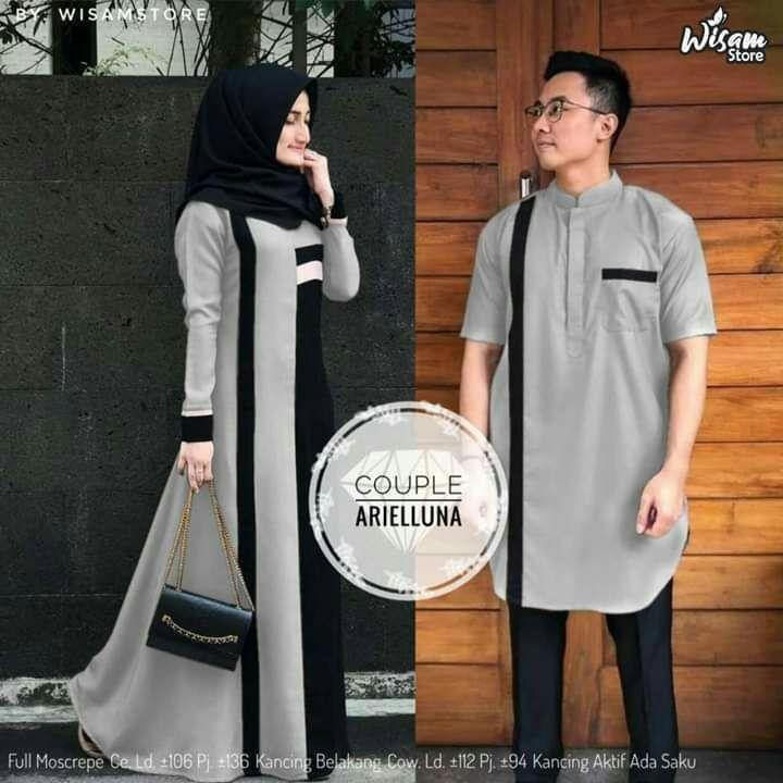 Jual GAMIS COUPLE PASANGAN WANITA KOKO GAMIS CP HAGIA BAJU COUPLE ...
