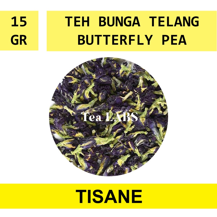 Jual Teh Bunga Telang Kering / Butterfly Pea Tisane / Standing Pouch ...
