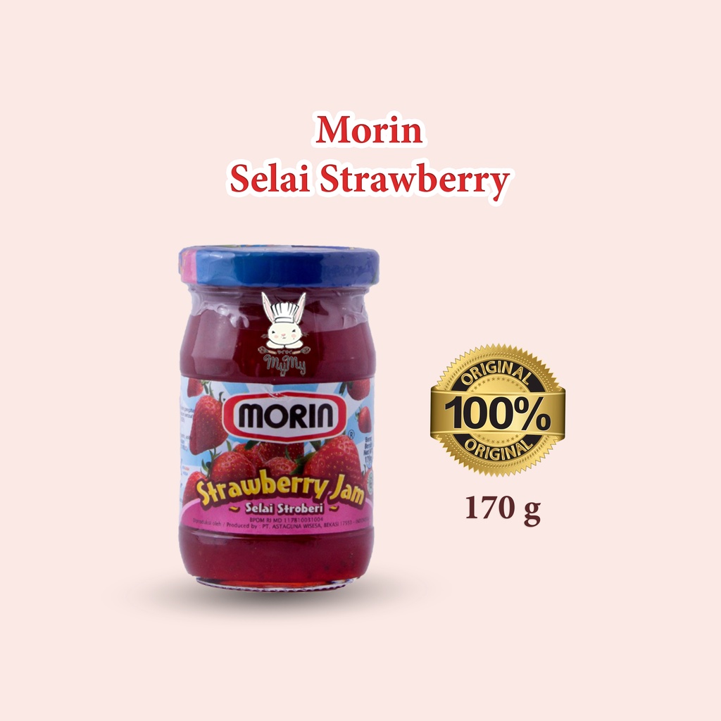 Jual Morin Strawberry Jam Selai Strawberry 170 Gram | Shopee Indonesia
