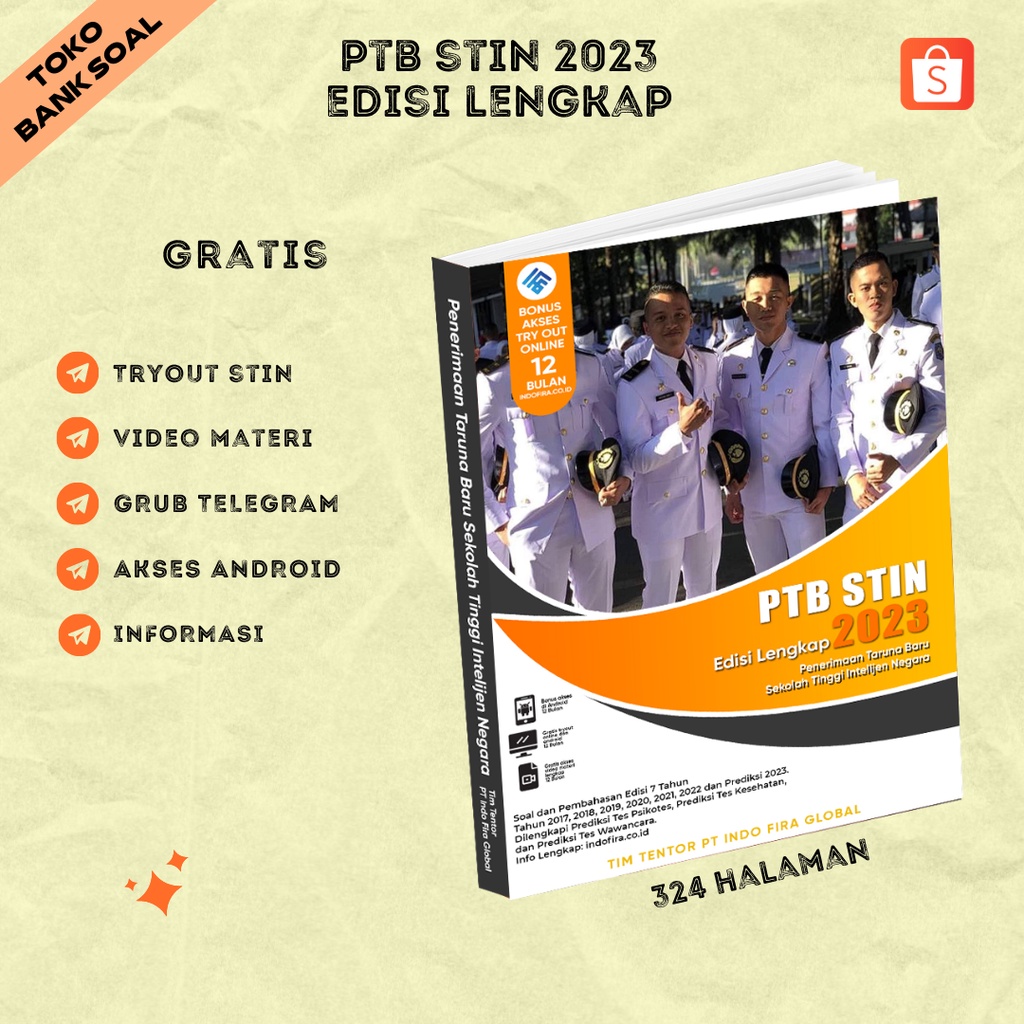 Jual BUKU STIN 2024 Kumpulan Soal STIN dan Pembahasan Plus Materi STIN ...