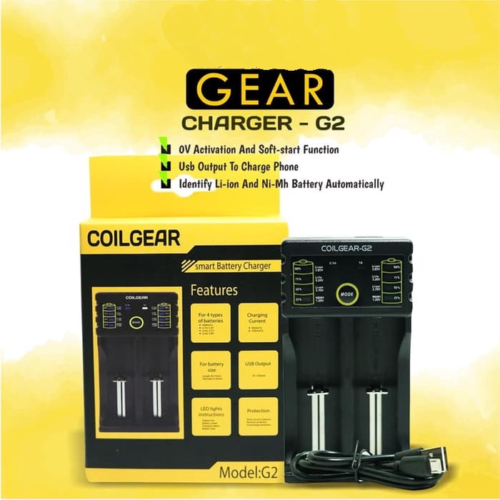 Jual Battery Charger CG G2 Original Fast Charger 18650 - AA - AAA 2 ...