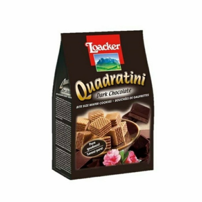 Jual Loacker quadratini dark chocolate 125 gr | Shopee Indonesia