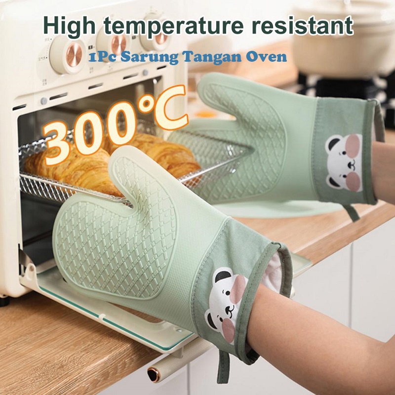 Jual 1Pc Sarung Tangan Oven Anti Panas Dapur Silicone Baking Gloves ...